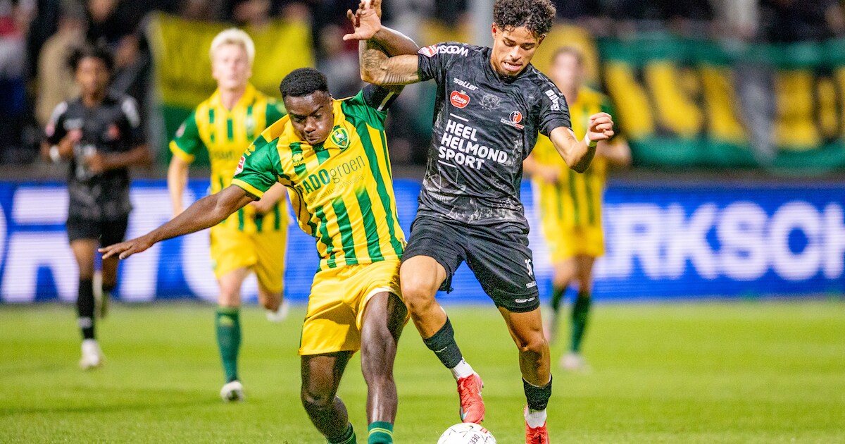 Helmond Sport houdt lang stand, maar ploeg gaat na dubieuze penalty ...